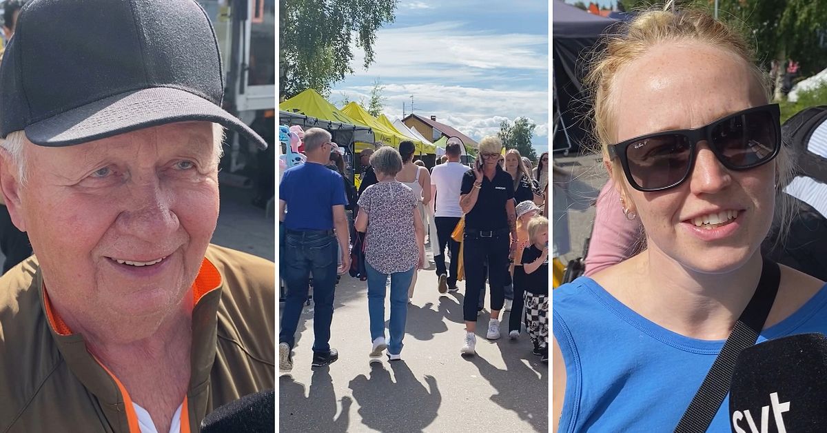 Pajalamarknaden rivstartade med ovanligt mycket folk | SVT Nyheter
