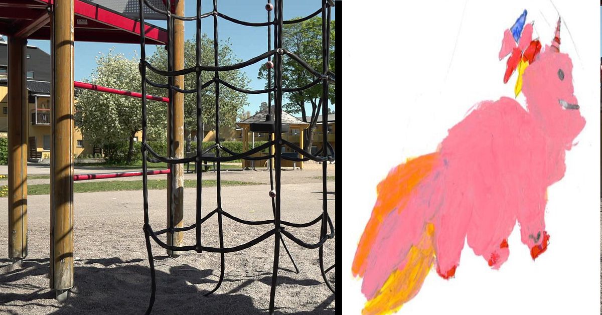 När samiska barn får bestämma: Lekplats med en ”Renhörning” | SVT Nyheter