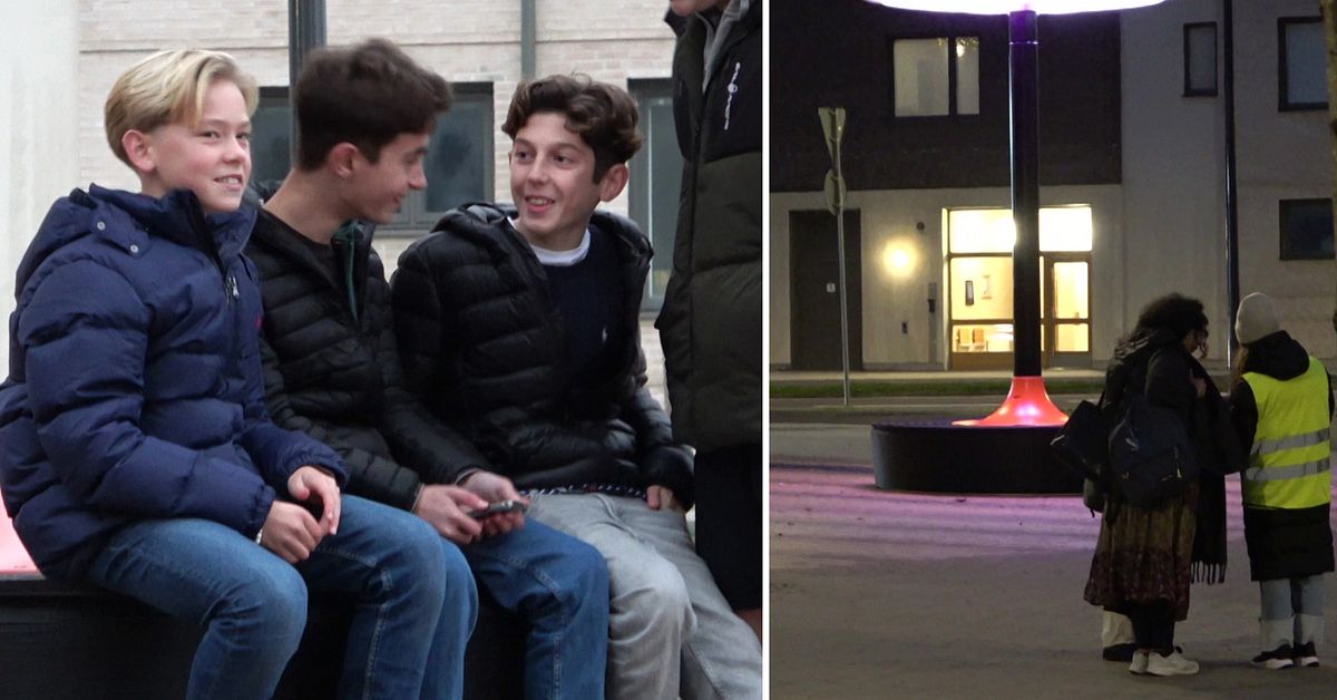 Gigantisk discolampa ska skapa trygghet i Helsingborg: ”Oj jäklar!” | SVT Nyheter