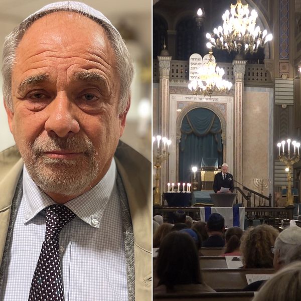 Judiska församlingen i Göteborg håller ceremoni till minne av Kristallnatten | SVT Nyheter