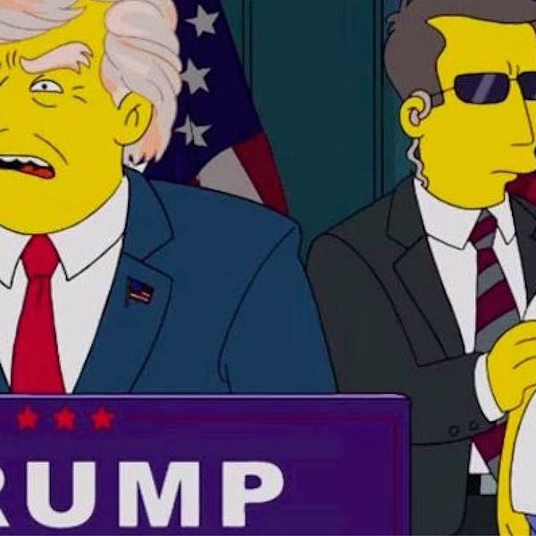 Tv-kanal ersatte ”The Simpsons” efter mordförsöket på Trump | SVT Nyheter