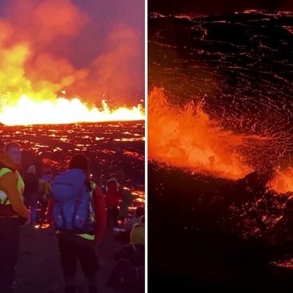 Utbrott i världens största aktiva vulkan | SVT Nyheter