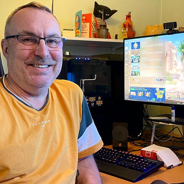65-årige Sven ”svante” Flink vill att fler äldre ska spela datorspel ...