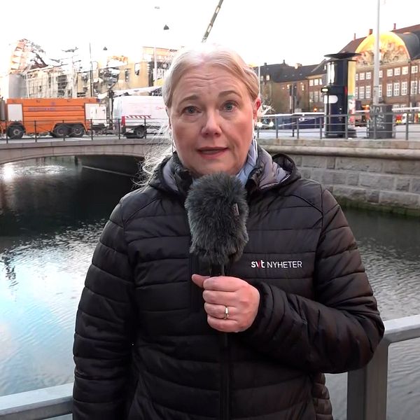 SVT:s reporter om Börsen: ”Minst halva byggnaden är totalförstörd ...