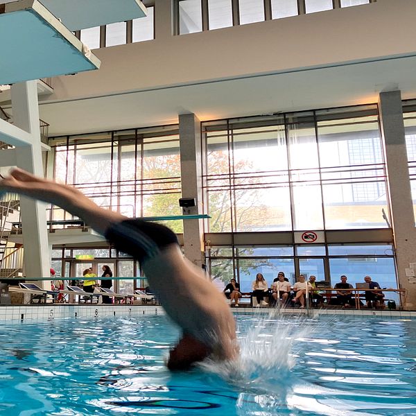 Här får unga tävla i simhopp för första gången | SVT Nyheter