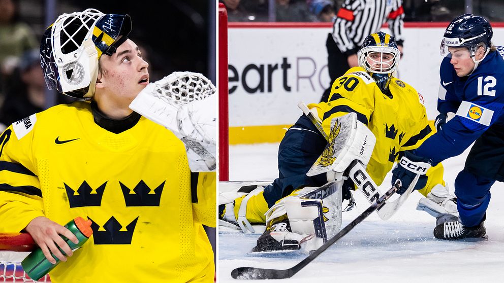 Ishockey: Målvakten hyllas efter hjälteinsatsen: ”Love... Wow” | SVT Sport