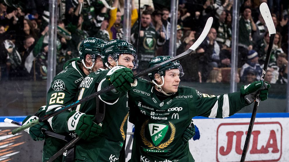 Ishockey: Färjestad vände och vann mot Leksand | SVT Sport