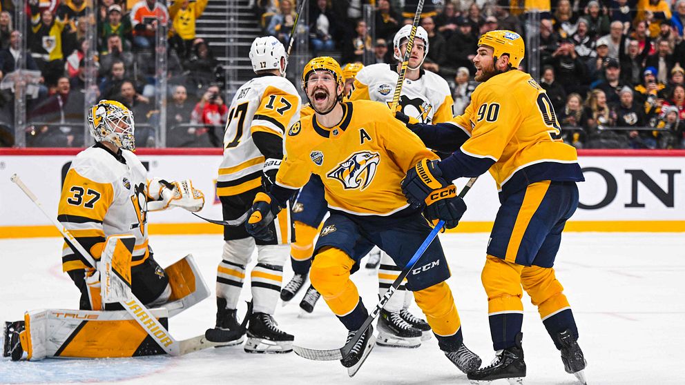Ishockey: Filip Forsberg hjälte för Nashville när NHL intog Avicii ...