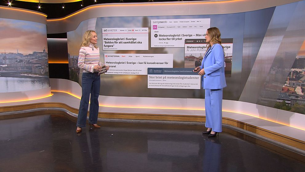 Utmanande arbetstider för prognosmeteorologer – SVT:s Tora Tomasdottir om jobbet | SVT Nyheter