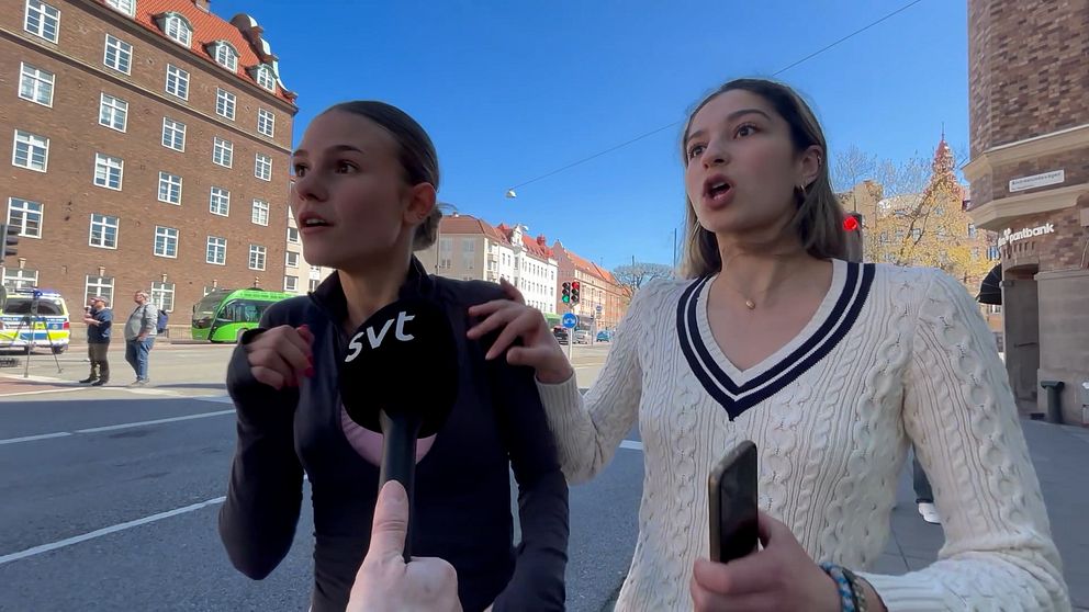 Här sprängs föremålet i Malmö – mitt under intervjun | SVT Nyheter