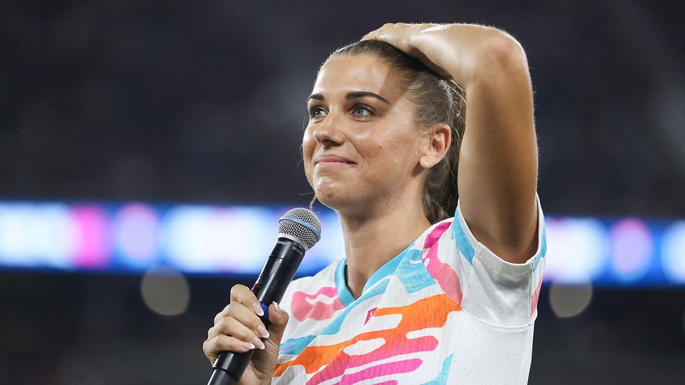 Fotboll: Tårögd Alex Morgan i karriärens sista match | SVT Sport