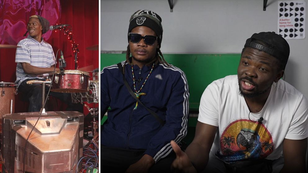 Hajpade Kin'Gongolo Kiniata spelar hårdsväng på skräp | SVT Nyheter