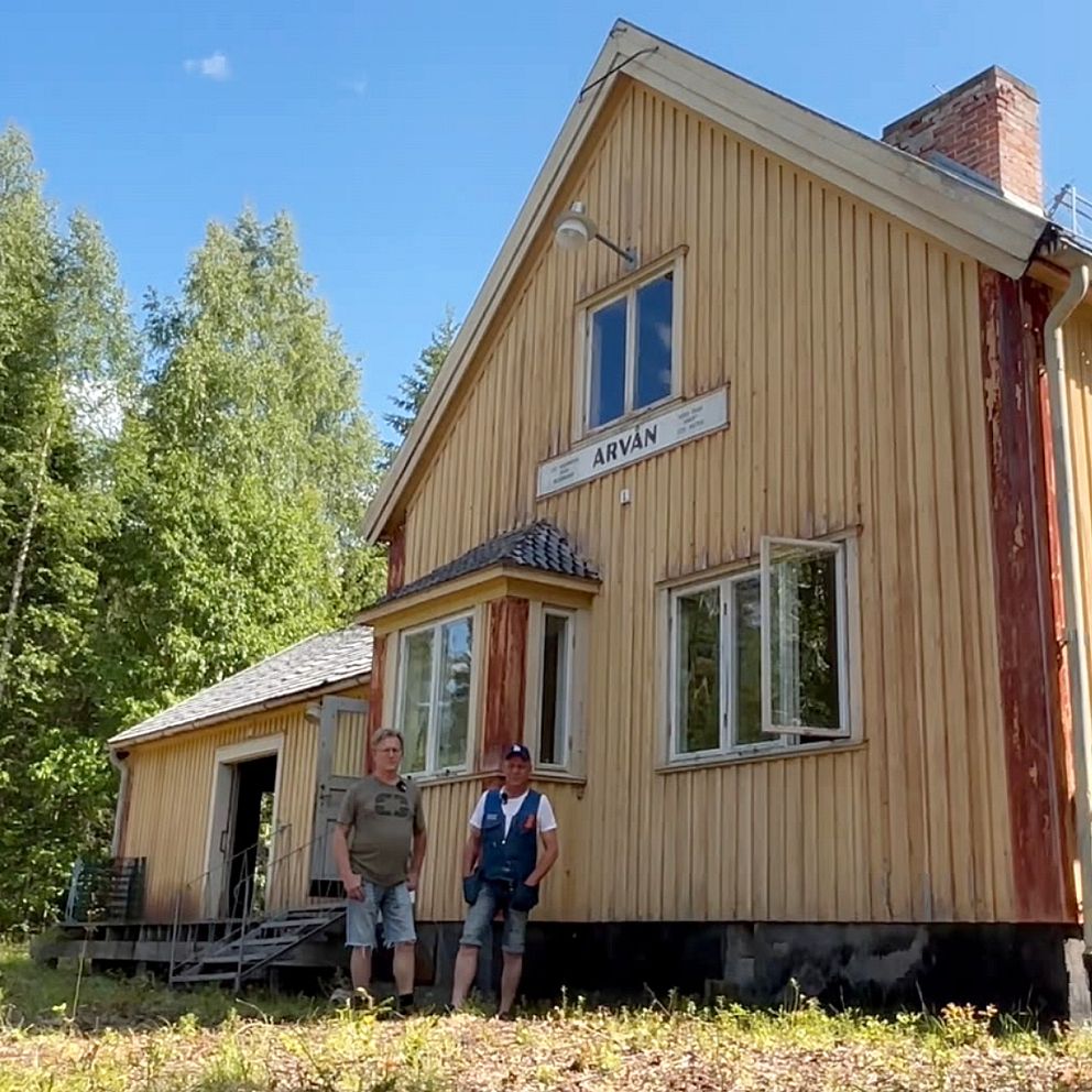 Bröderna ska renovera öde järnvägsstation i Lycksele | SVT Nyheter