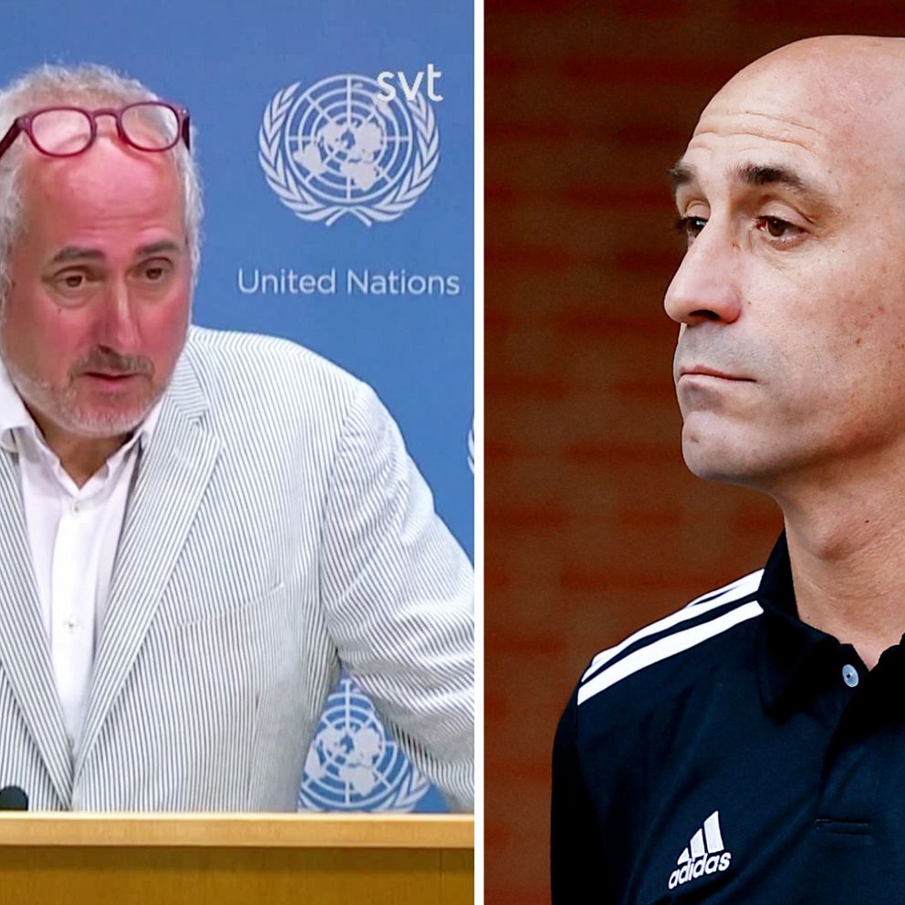 Fotboll: FN:s talesperson Stephane Dujarric fördömer Luis Rubiales kyss ...
