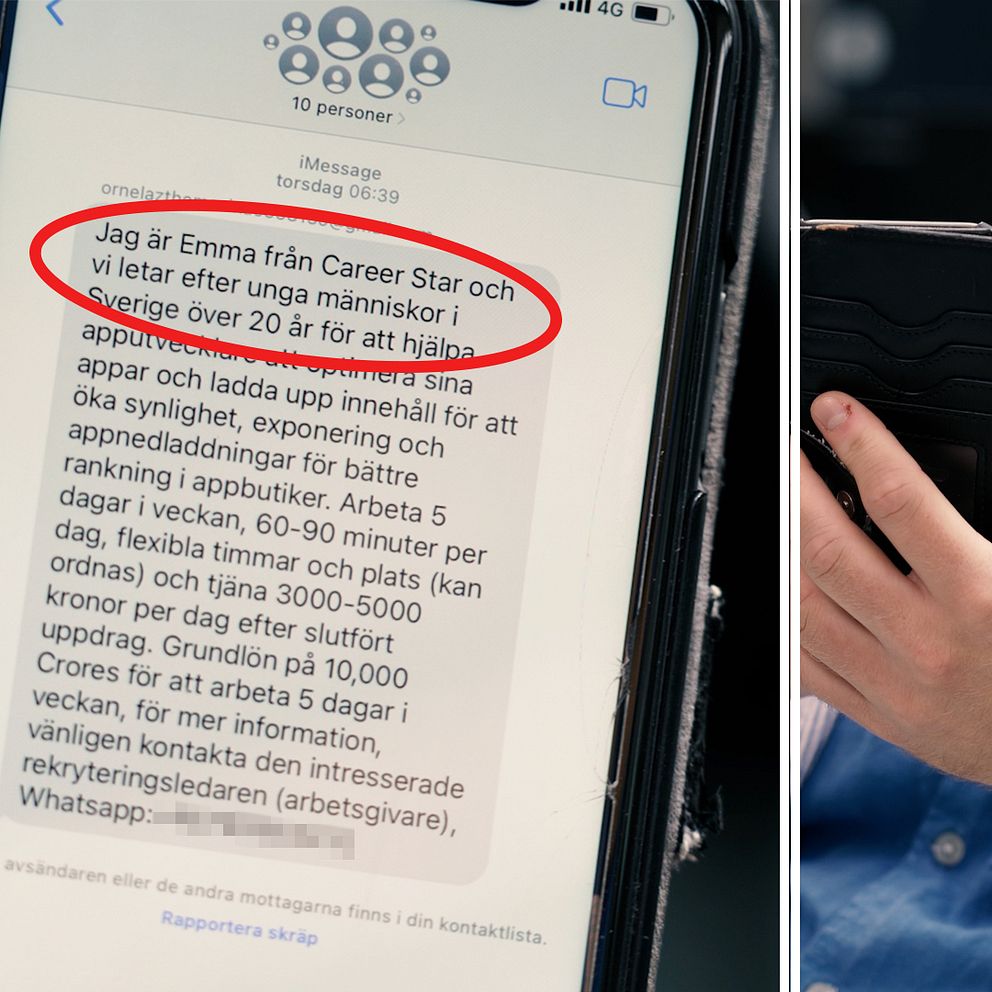 ”Jag är Emma”: Mystiskt rekryterings-sms skickas till svenska nummer | SVT Nyheter