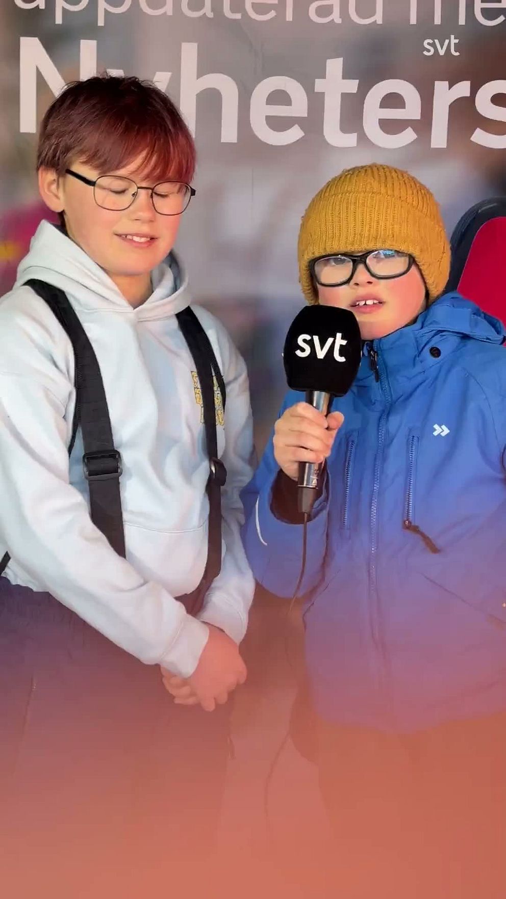 Här testar barn på att vara SVT-programledare | SVT Nyheter