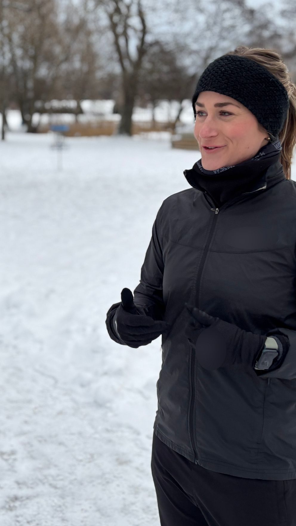 Det här har löparen Hanna Wiss från Eksjö med sig på vinterlöprundan ...