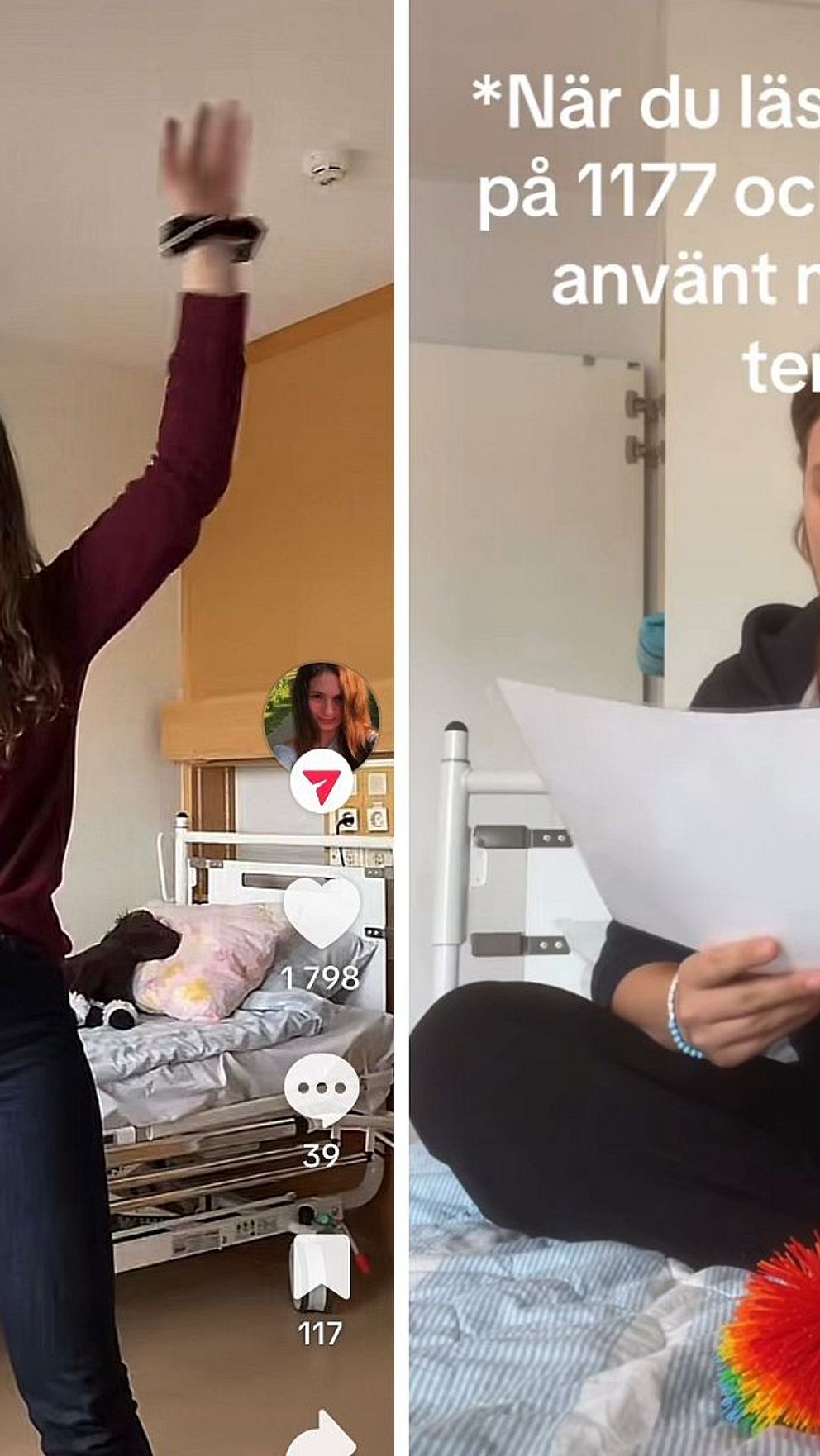 Sandra, 26, la upp tiktokvideor från psykiatrin – KD vill se förbud ...