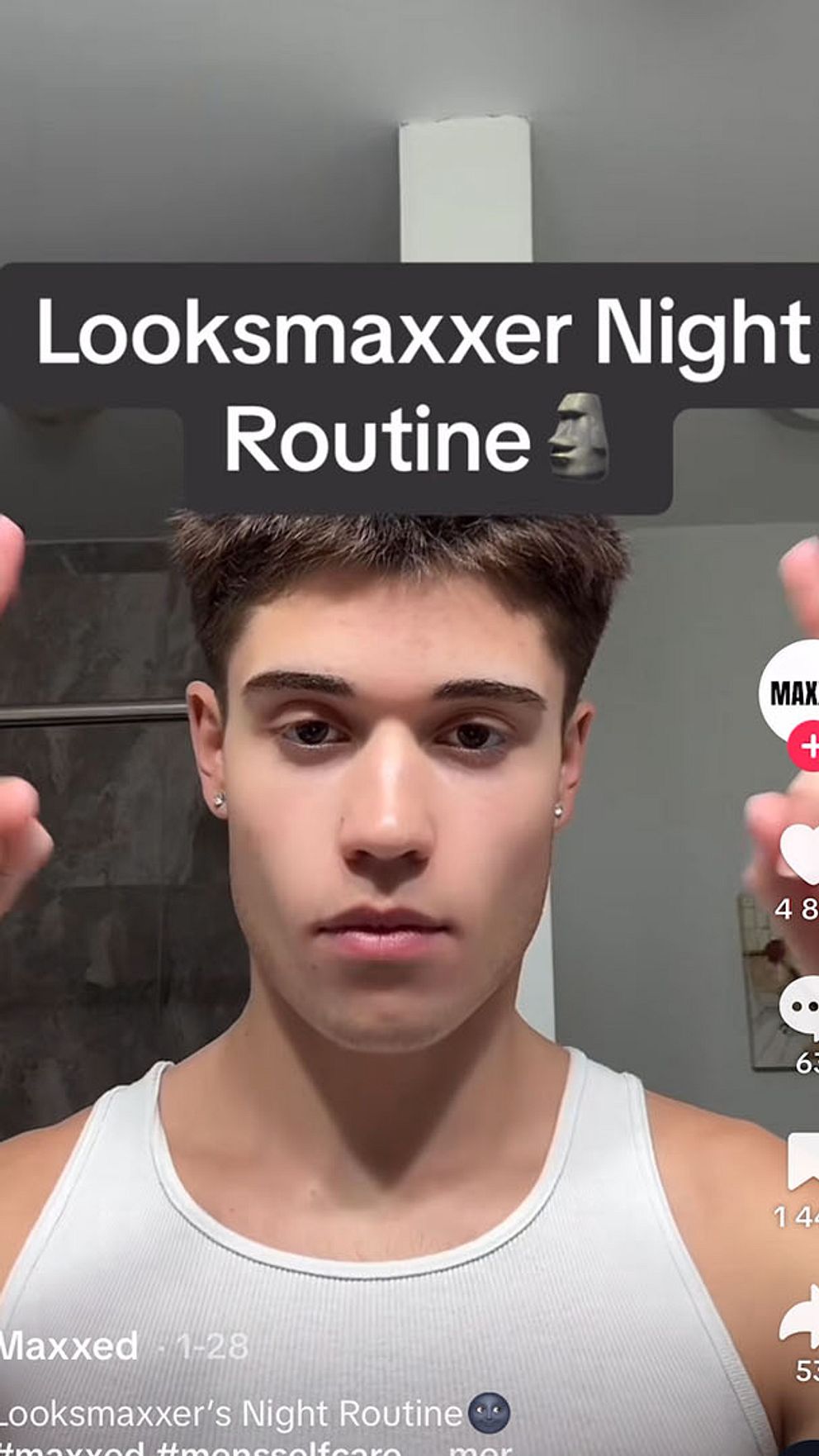 Tiktoktrenden som skapades av incels: Detta är looksmaxing | SVT Nyheter