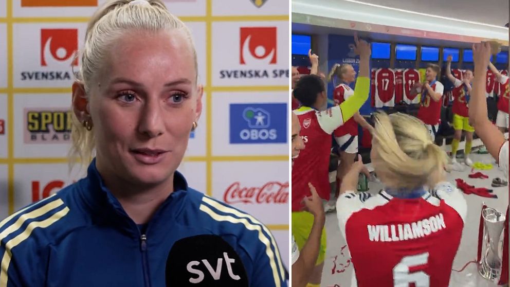 Fotboll: Stina Blackstenius om pressen som anfallare: ”Jättestort ...