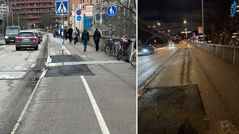 Stolpe i Skansbrons cykelväg väckte ilska – försvann under natten | SVT ...