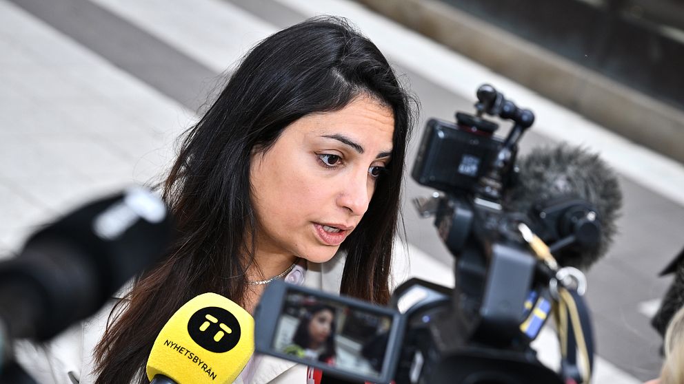 Dadgostar bjuder in nya C-ledaren till sitt rum | SVT Nyheter