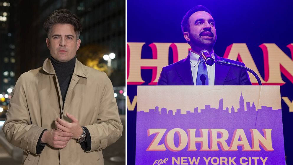 Vallokalerna i New York öppna | SVT Nyheter