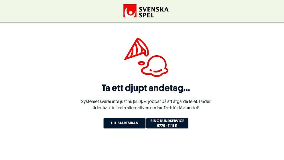 Svenska spel drabbades av tekniska problem | SVT Nyheter