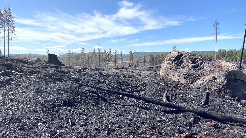 Fullt utvecklad brand i industrilokal i Borlänge | SVT Nyheter