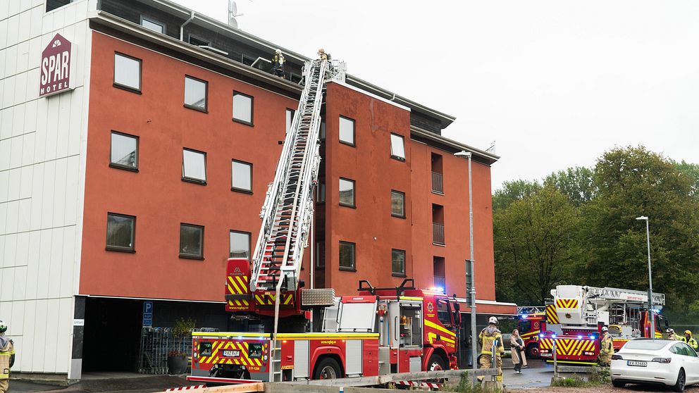 Brand på hotell i Göteborg – gäster fick utrymmas | SVT Nyheter