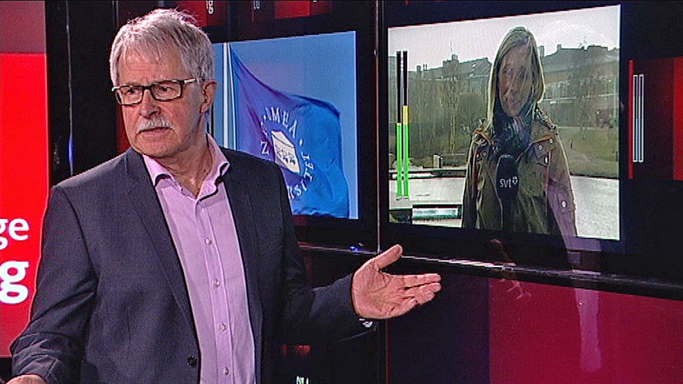 SVT-reporter mitt i hagelskur | SVT Nyheter