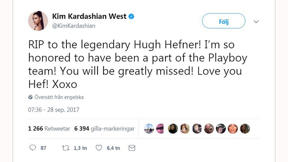 Playboy-grundaren Hugh Hefner är död | SVT Nyheter