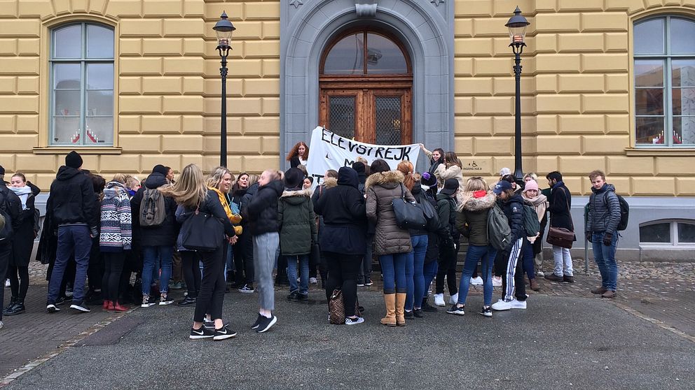 Gymnasieelever strejkar mot utvisningar | SVT Nyheter