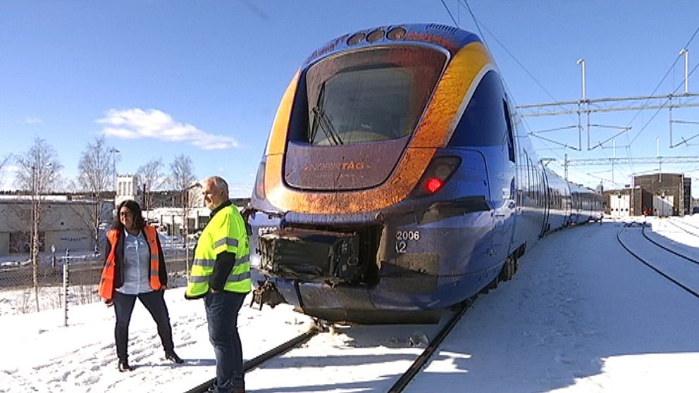Så Ser Tåget Ut Efter En Viltolycka Svt Nyheter
