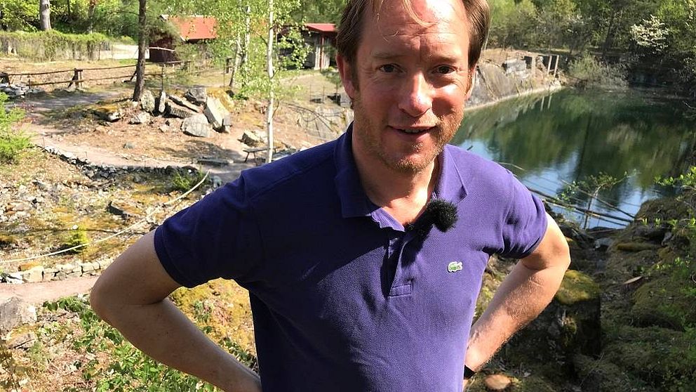 Han vill bryta den gröna marmorn från Kolmården | SVT Nyheter