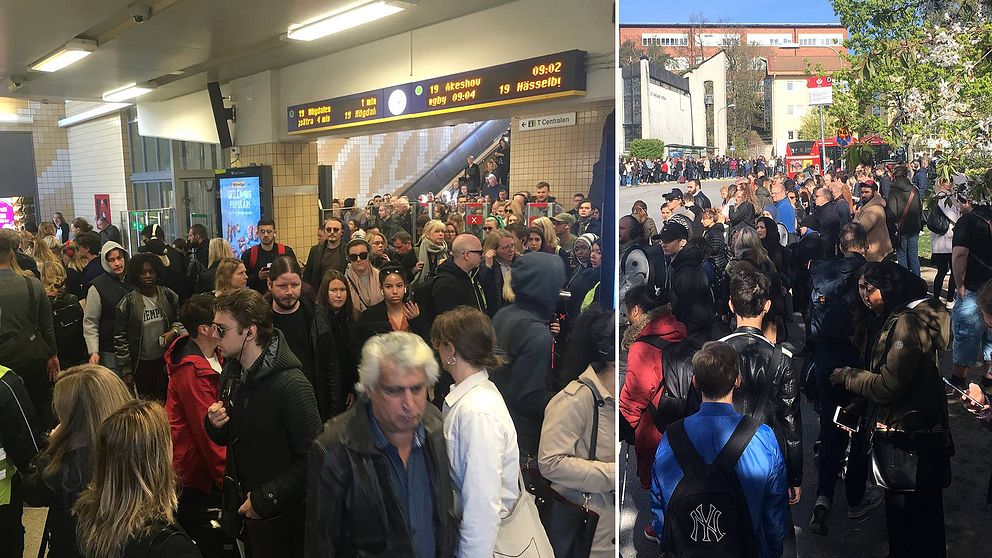 Efter tidigare stopp – gröna linjen rullar igen | SVT Nyheter