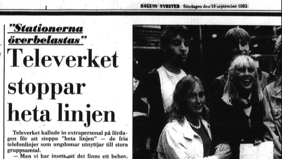 Heta linjen – 80-talets Facebook eller Snapchat | SVT Nyheter