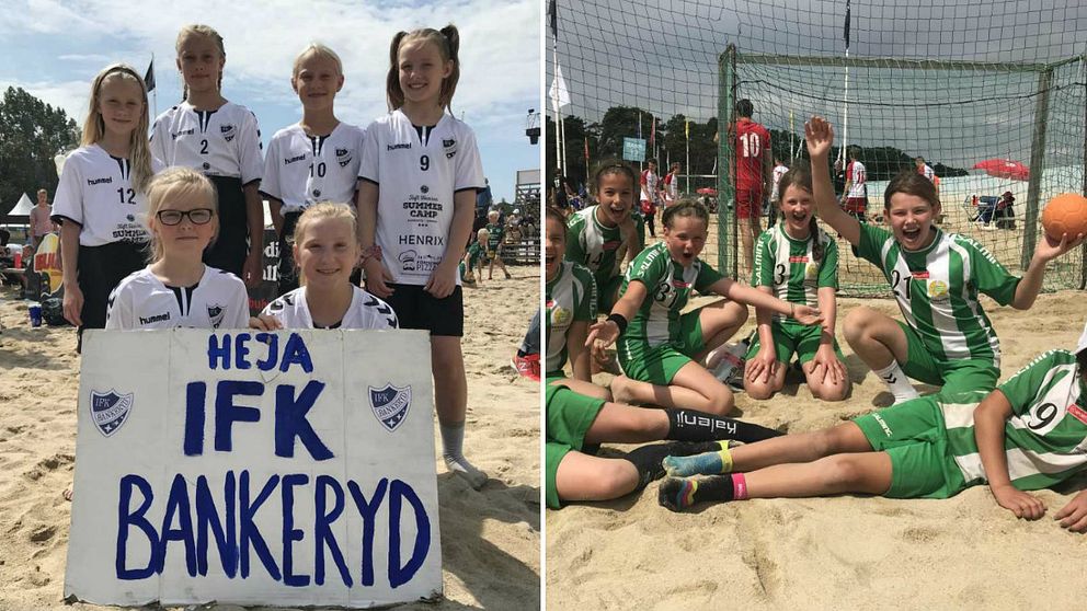 Beachhandboll i Åhus växer för varje år | SVT Nyheter