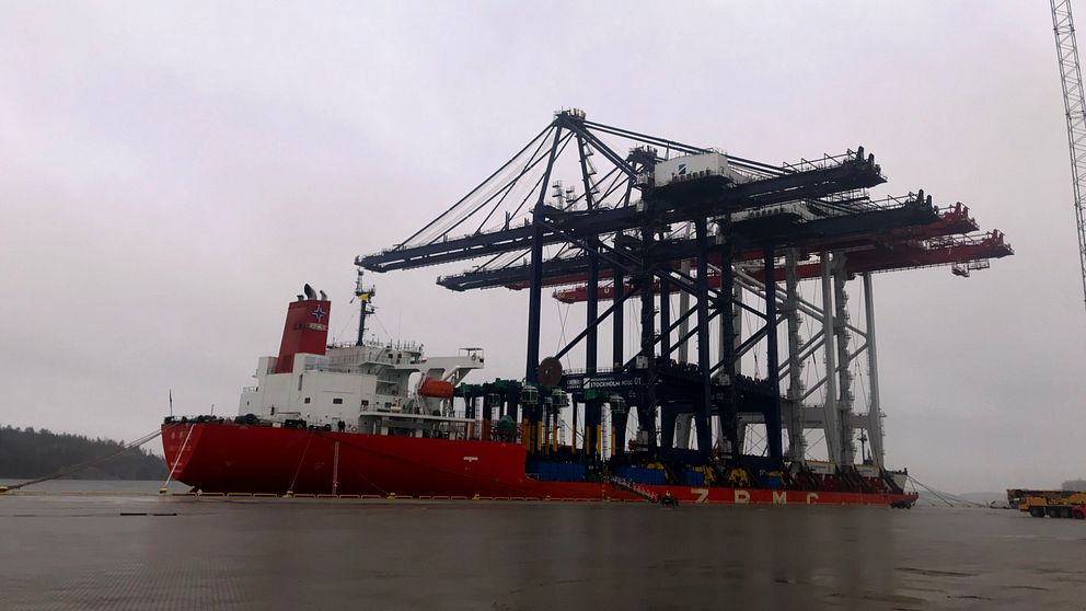 Stockholm Norvik Hamn står redo för tågtransporter | SVT Nyheter