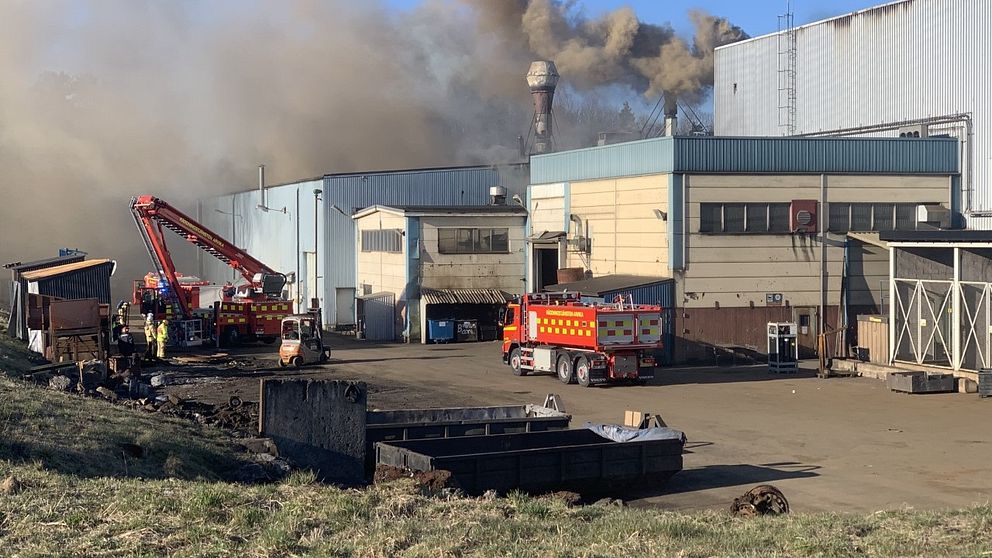 Brand i industrilokal i Arvika | SVT Nyheter