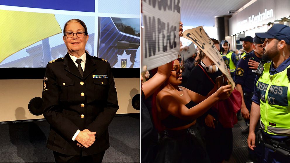 Så ser polisens strategi ut vid demonstrationer | SVT Nyheter