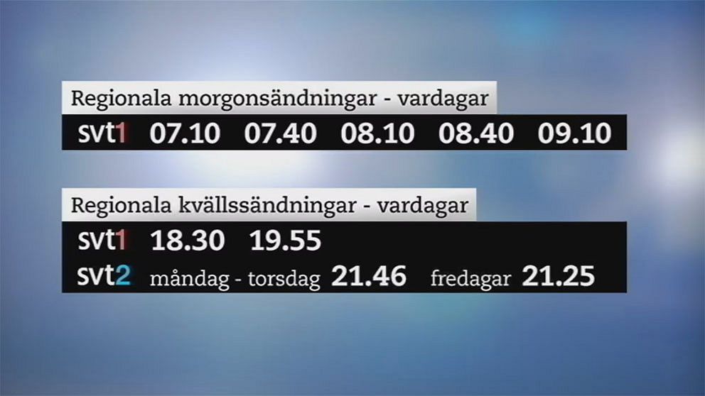 Så ser du SVT Västernorrland | SVT Nyheter