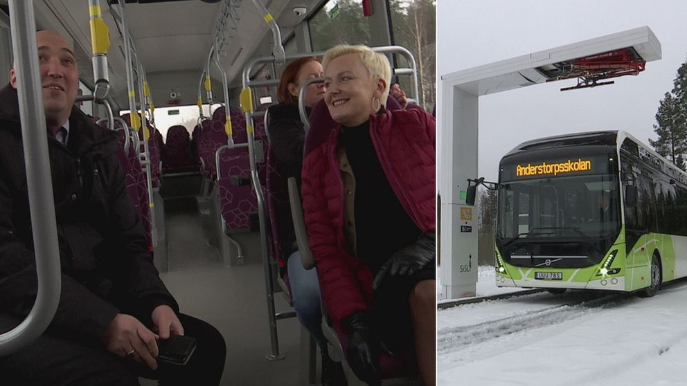 Elbussar ska trafikera kollektivtrafiken i Skellefteå | SVT Nyheter