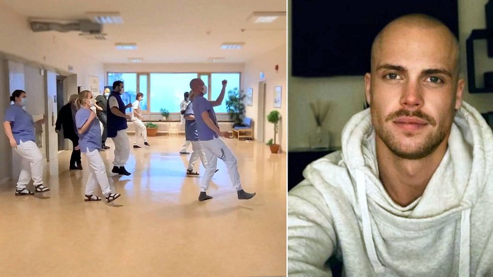 Glädjande dans i Härnösand blev viral – vårdpersonal utmanar i ...