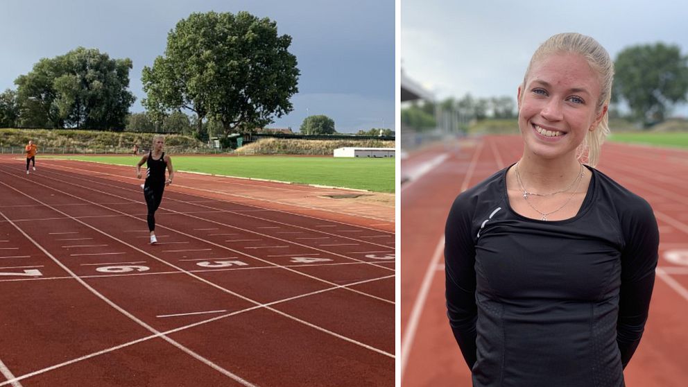 Femte snabbast genom tiderna: Möt sprinttalangen från Bjuv | SVT Nyheter