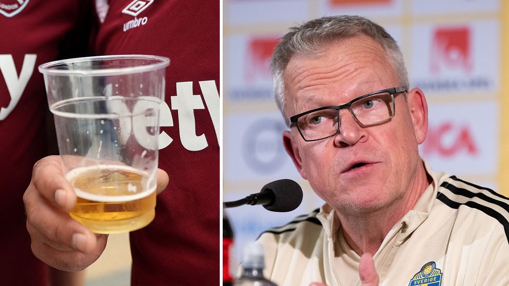 Fotboll: Janne Andersson om ölförbudet: ”Jag hade varit galen” | SVT Sport