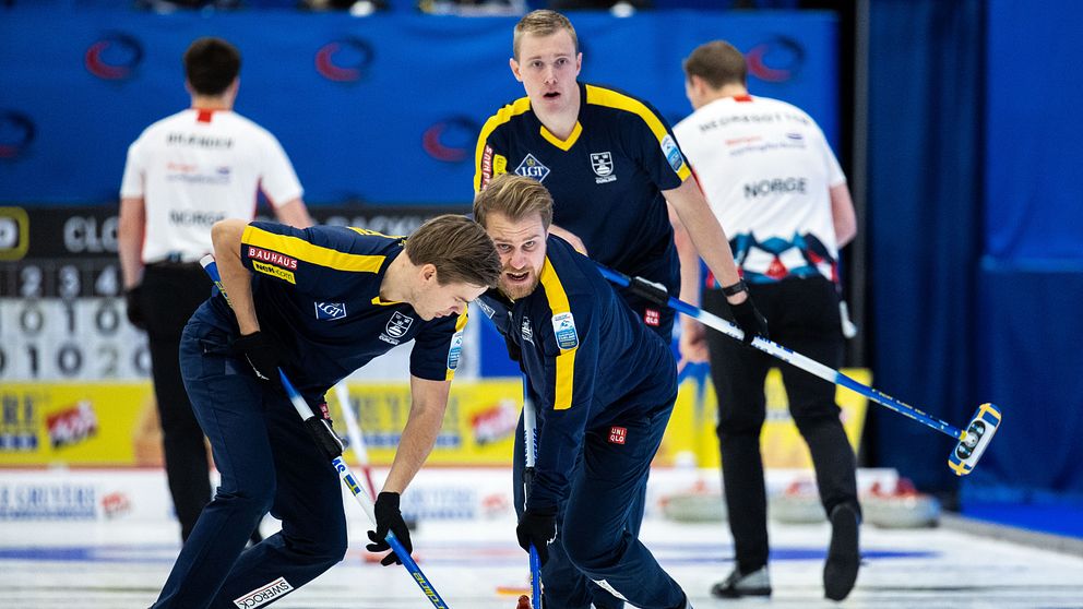 Curling: Sverige tog blytung seger – närmar sig slutspelsplats | SVT Sport