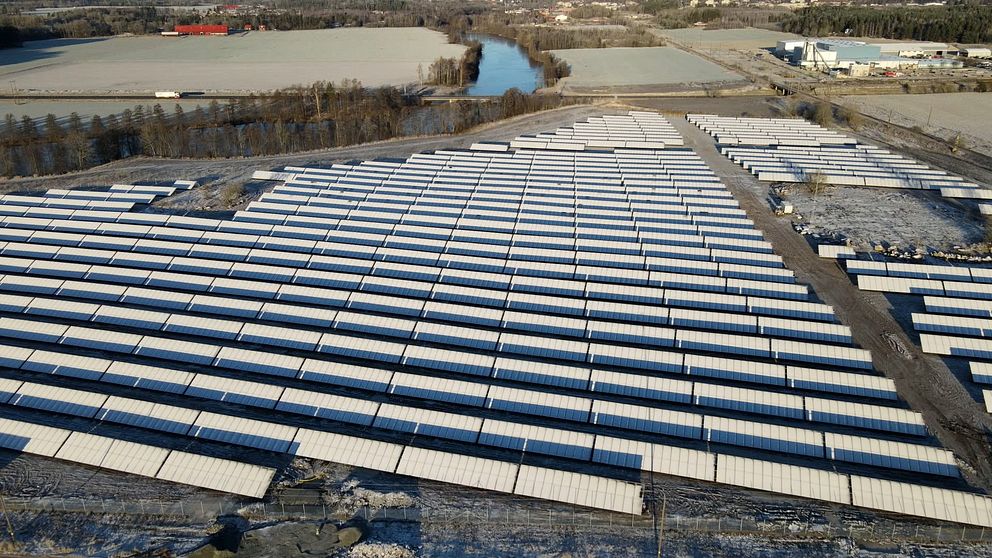 Här invigs Sveriges största solcellspark i Kungsåra utanför Västerås ...