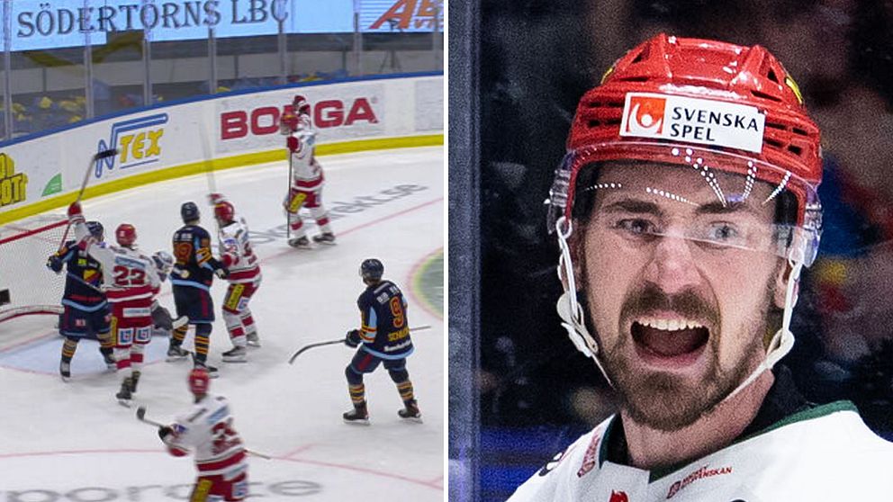 Ishockey: Modo vann tredje finalen mot Djurgården efter förlängning | SVT Sport