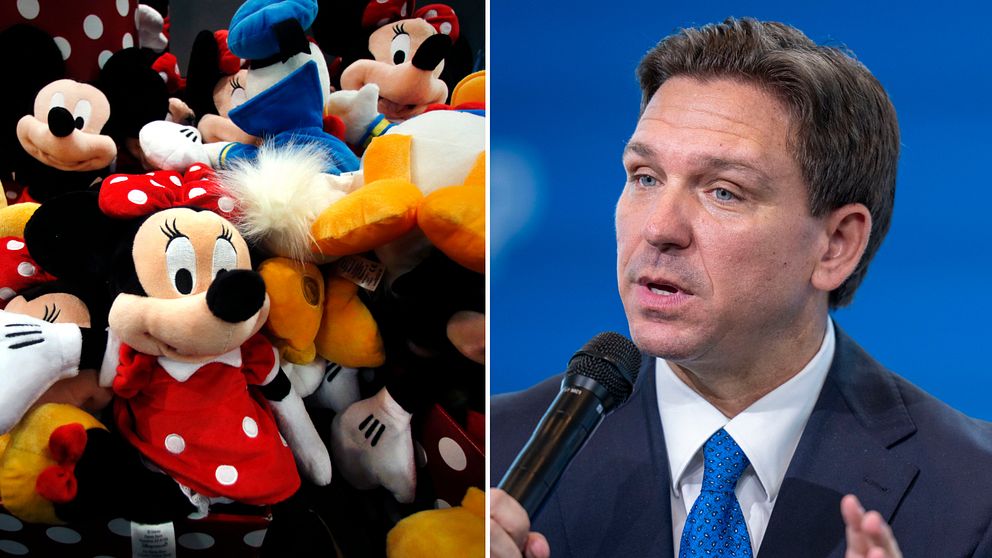 Disney stämmer Floridas guvernör DeSantis | SVT Nyheter